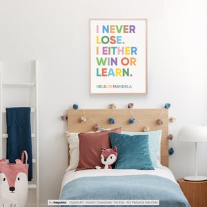 I Never Lose I Either Win or Learn,nelson Mandela,inspirational Quote ...