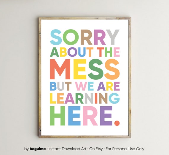 Sorry Teacher Posters