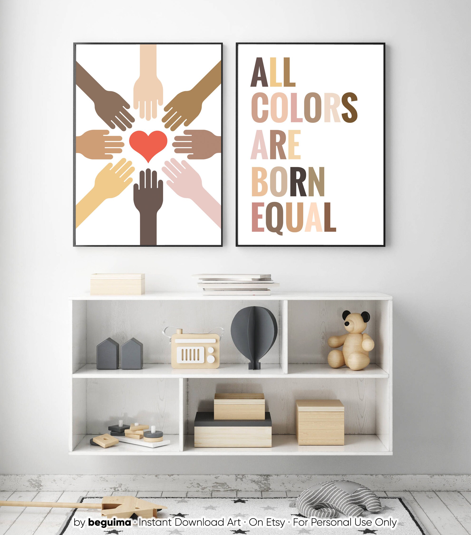 Racism Posters,equality Prints,classroom Decor,teacher Wall Art,set of ...