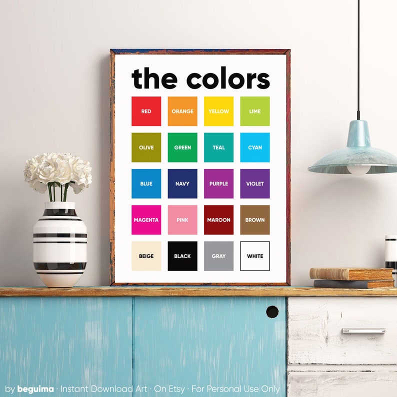 Colors of London England Wall Printable Pantone Digital Palette Art ...