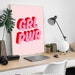 Girl Power Print,grl Pwr,pink,red,feminist,feminism,poster,girl Room ...