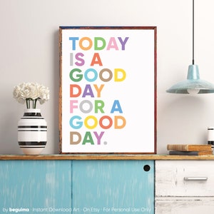 Today is A Good Day for A Good Day,inspirational Print,printable Wall ...