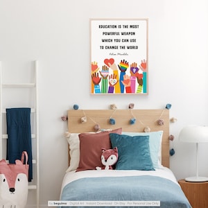 Nelson Mandela Inspirational Quotes,classroom Decor,diversity Prints ...