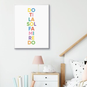 Do Re Mi Fa Sol La Ti Domusic Printsmusic Room Decormusic - Etsy