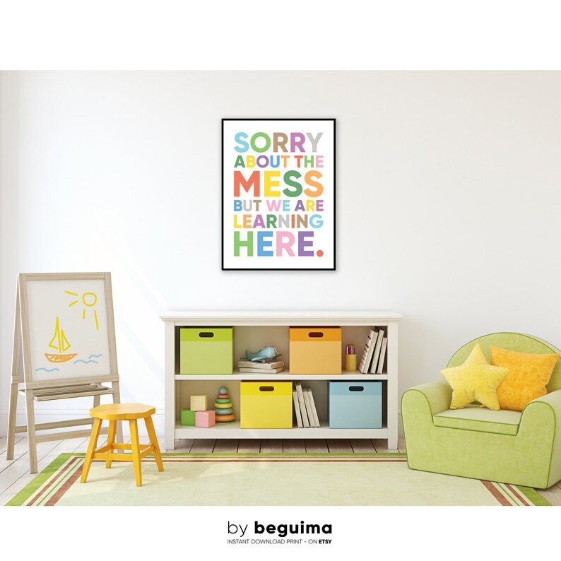 Sorry About The Mess But We Are Learning HereMessy Classroom | Etsy