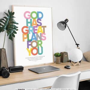 Bible Verse Print,for I Know the Plans I Have for You,jeremiah 29:11 ...