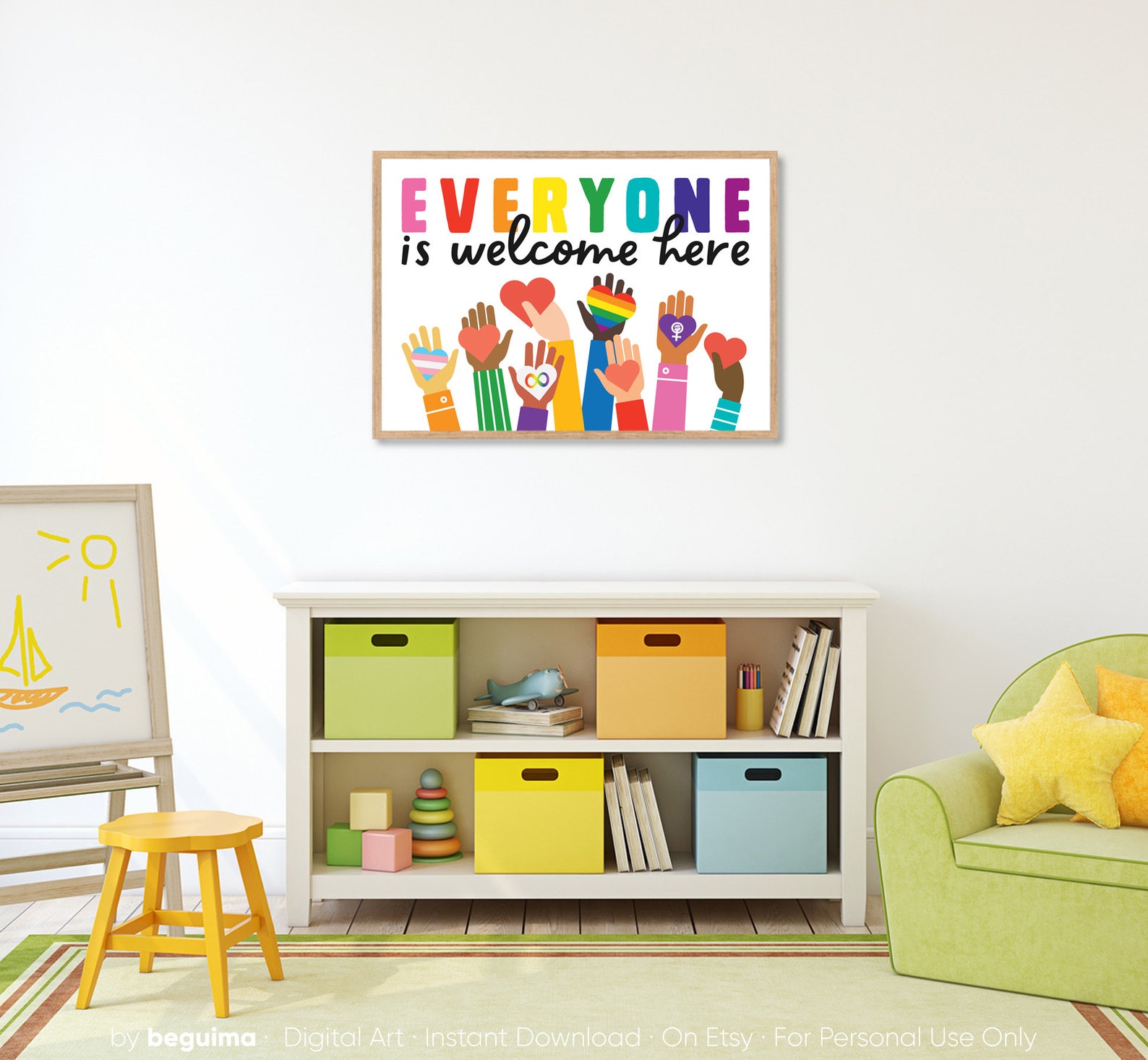 Equality Prints,classroom Decor,teacher,diversity,printable Wall Art ...