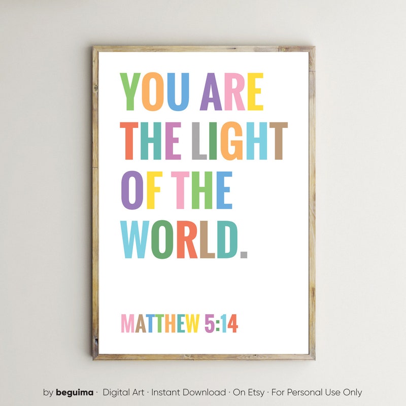 Matthew 5 14 - Etsy