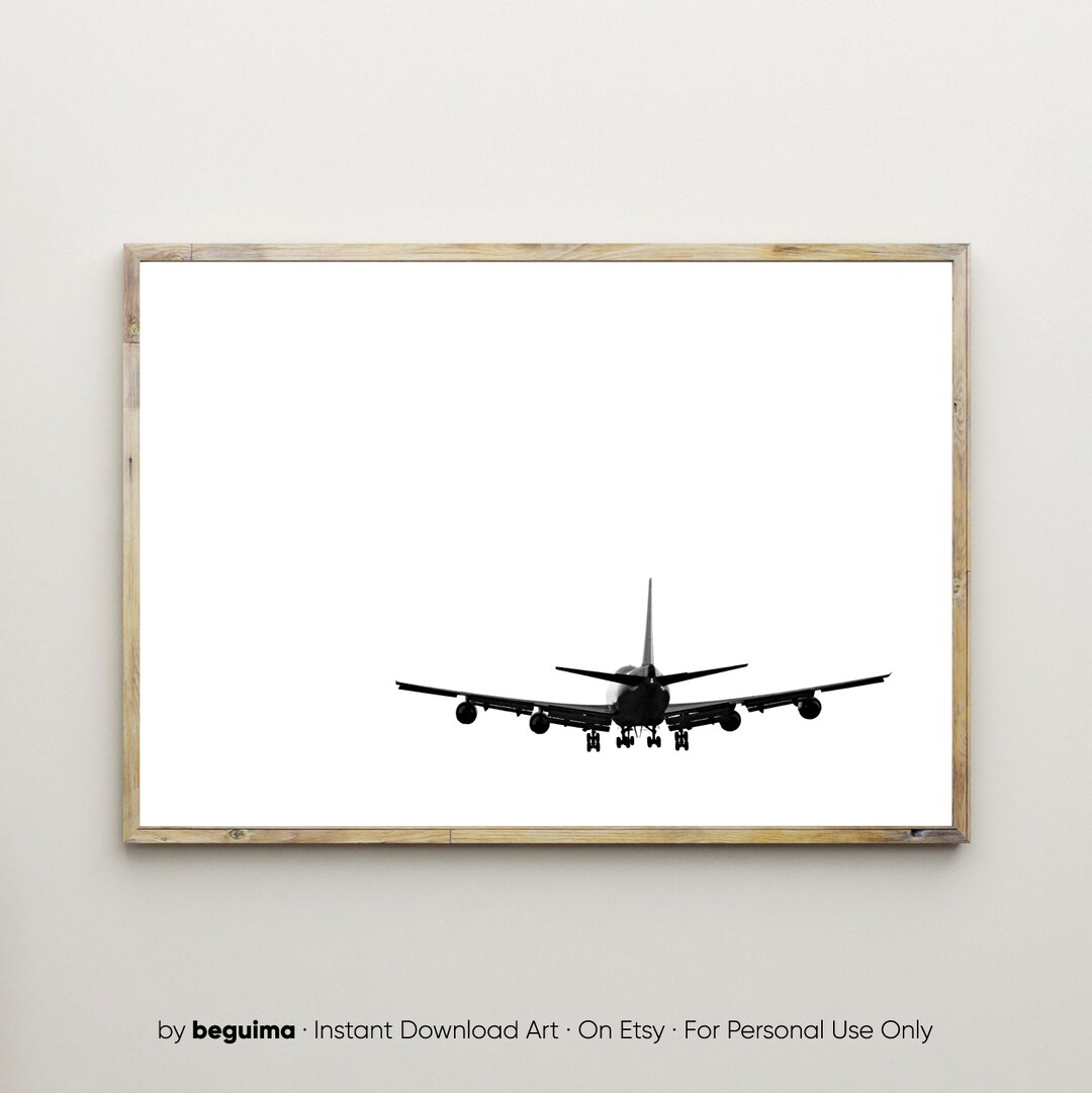 Plane Landing,plane Taking Off,airplane Print,printable Wall Art,large ...