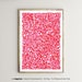Pink Red Abstract Wall Art Prints Poster Colorful Printable | Etsy