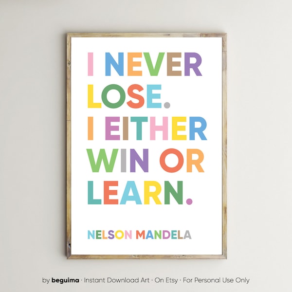 Nelson Mandela Quote - Etsy