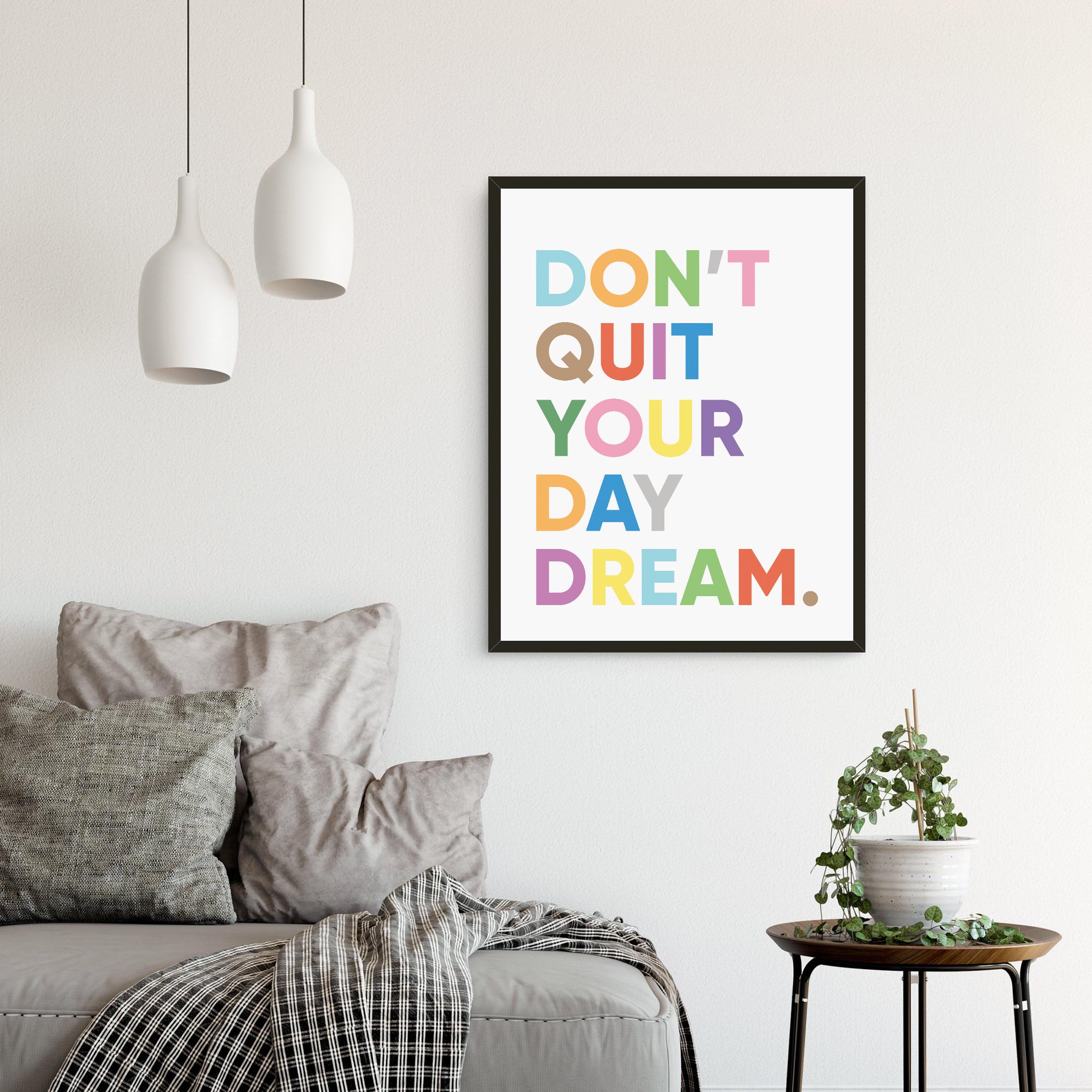 Don't Quit,motivational Kids Quote Print Classroom Decor Inspirational ...