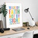Walk by Faith Not by Sightbible Verse for Kidschristian - Etsy