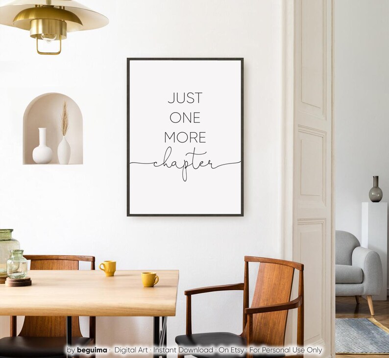 Just One More Chapterbook Wall Artread Printspostergift - Etsy