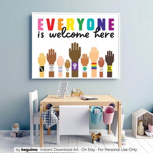 Equality Prints,classroom Decor,diversity,inclusion,teacher,printable ...