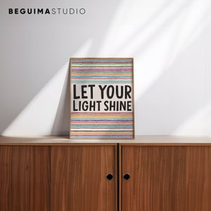 Let Your Light Shine,matthew 5:16,christian Prints Kids Poster Bible ...