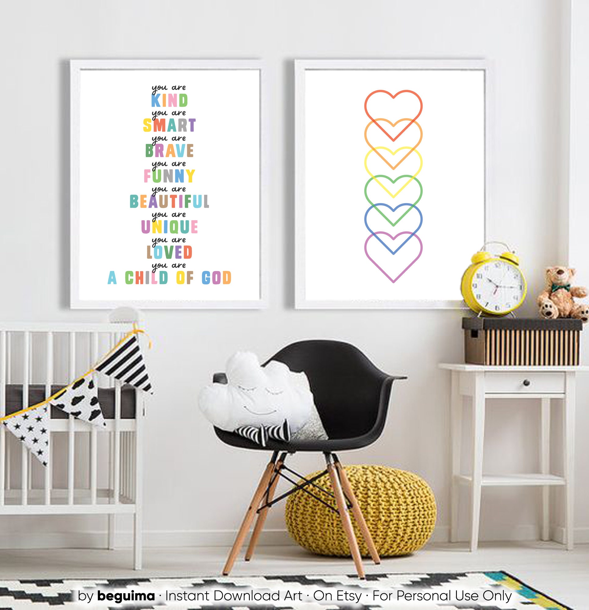 I Am A Child of God,positive Affirmations,kids Wall Art,nursery Decor ...