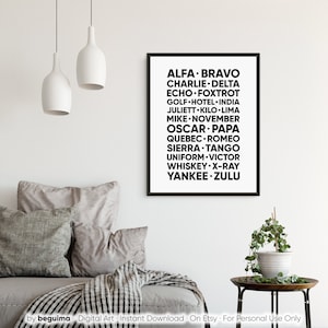 Alfa Bravo Charlie,kid Prints,phonetic Alphabet,spelling Alphabet,boy ...