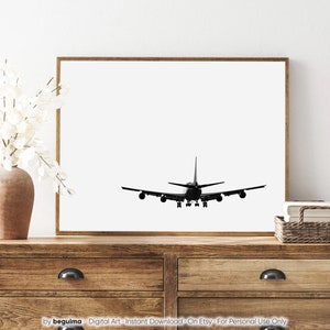 Plane Landing,plane Taking Off,airplane Print,printable Wall Art,large ...