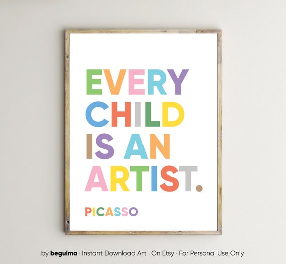 Every Child Is An Artist Printable