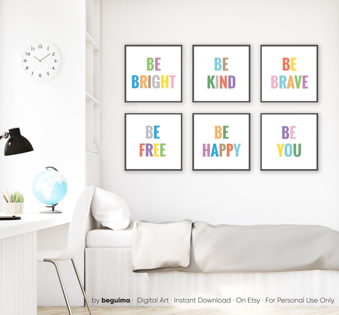 Classroom Decor,kids Wall Art,teacher Prints,be Kind,nursery Posters ...
