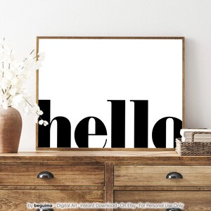 Hello Prints,hello Wall Art,hi Posters,printable Wall Art,welcome ...