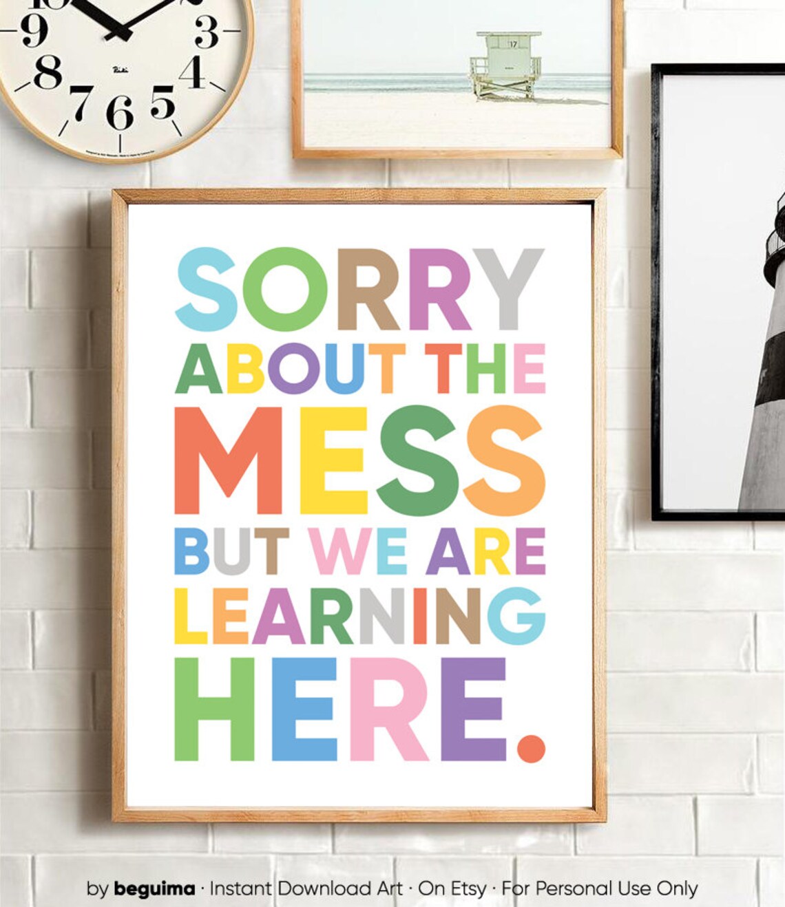 Sorry About The Mess But We Are Learning HereMessy Classroom | Etsy