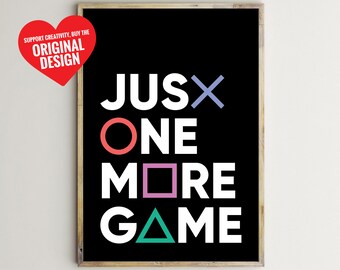 Just One More Game - Etsy