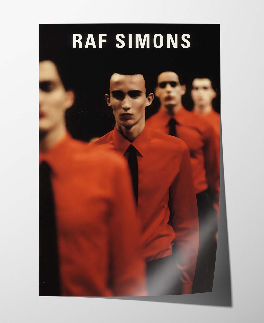 Vintage Raf Simons Fashion Print, Avant-garde Wall Art, Campaign Poster ...