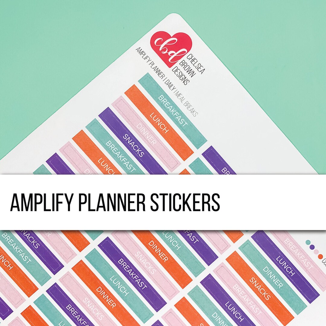 Meal Break Stickers Meal Plan Stickers Breakfast Lunch - Etsy