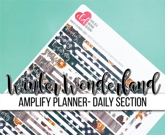 DAILY Days of the Week Winter Wonderland Daily Section of - Etsy