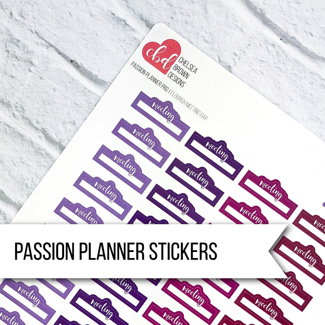 Flourish Meeting Bar Meeting Planner Stickers Multi-color - Etsy