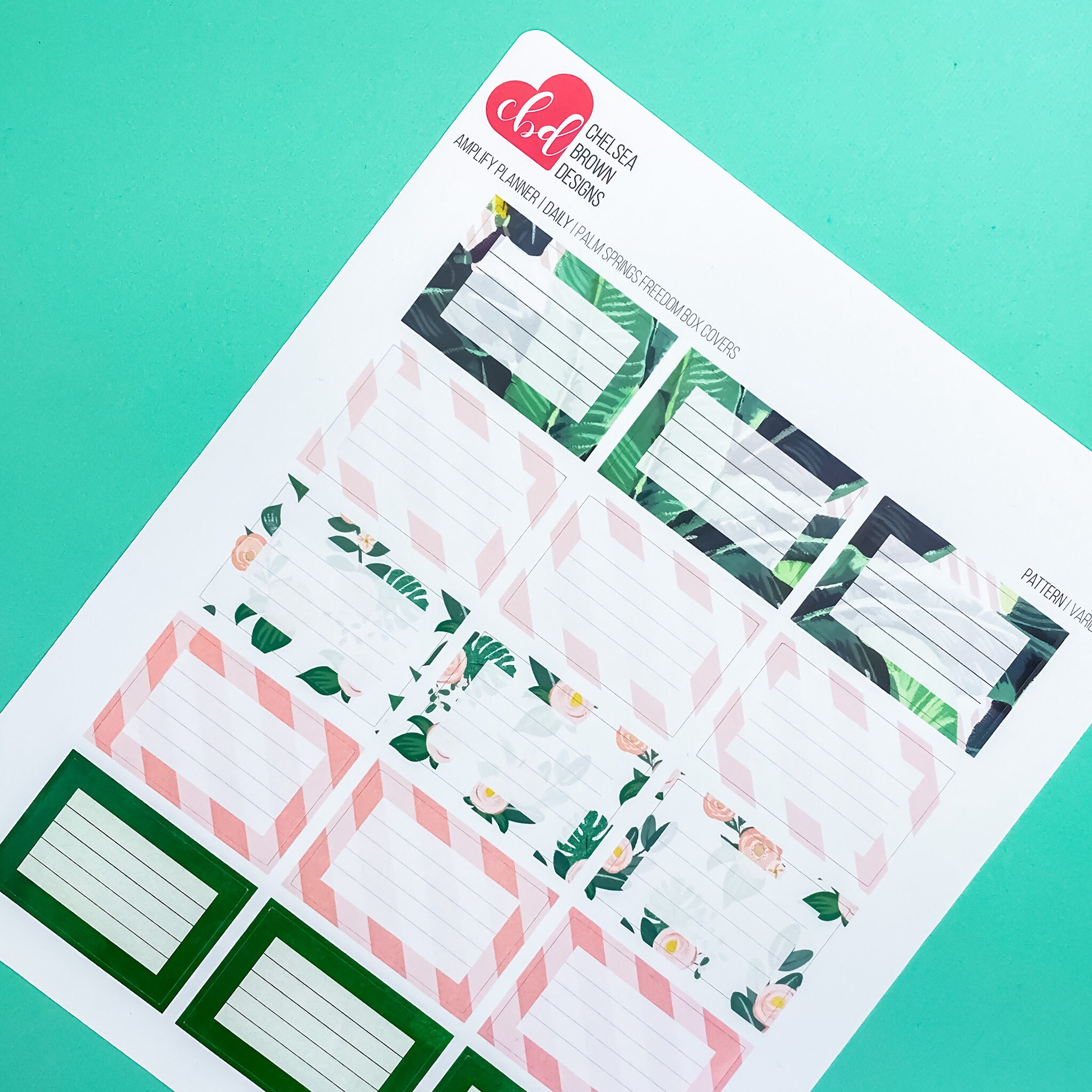 Palm Springs Freedom Box Covers Amplify Planner Stickers | Etsy