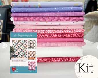 Mini Brightly Evergreen Quilt Kit - Etsy