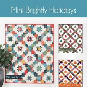 Mini Brightly Evergreen Quilt Kit - Etsy