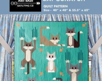 QUILT PATTERN Cat Scratch Quilt Pattern by Art East Quilting Co ...