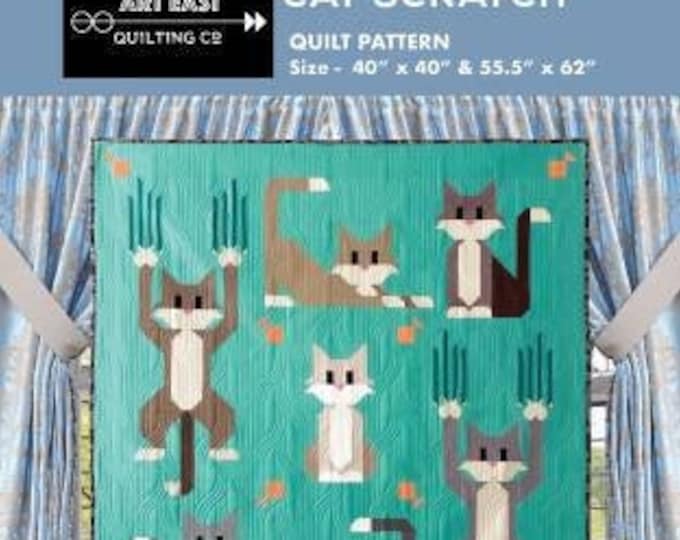 Cat Scratch Quilt Pattern by Art E.ast Quilting Co - Etsy
