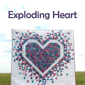 Exploding Heart Quilt Pattern - Etsy