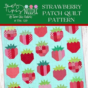 Strawberry Patch Quilt Pattern by the Tipsy Needle - Etsy