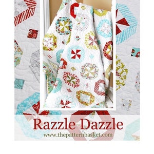 Razzle Dazzle Quilt Pattern | the Pattern Basket Margot Languedoc | Christmas Quilt - Etsy