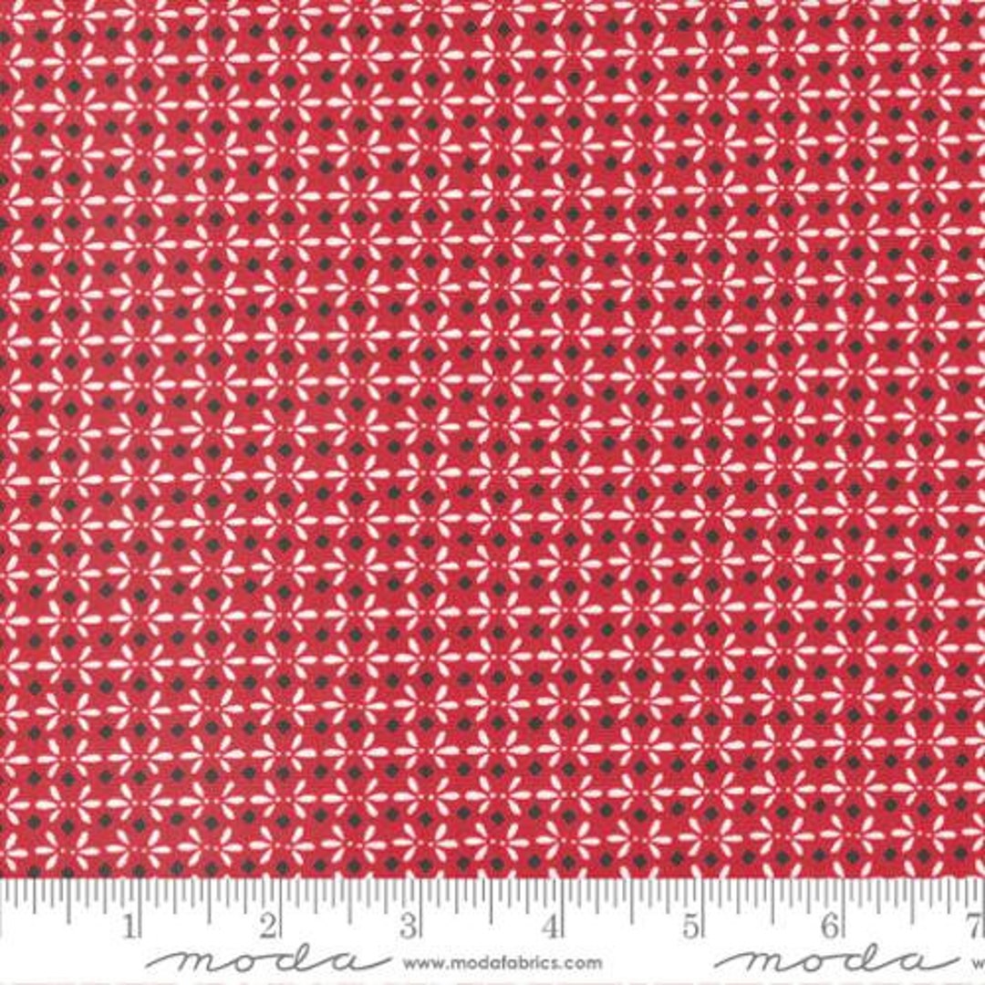 Blizzard Snow Angels Red by Sweetwater Fabrics From Moda END OF BOLT - Etsy