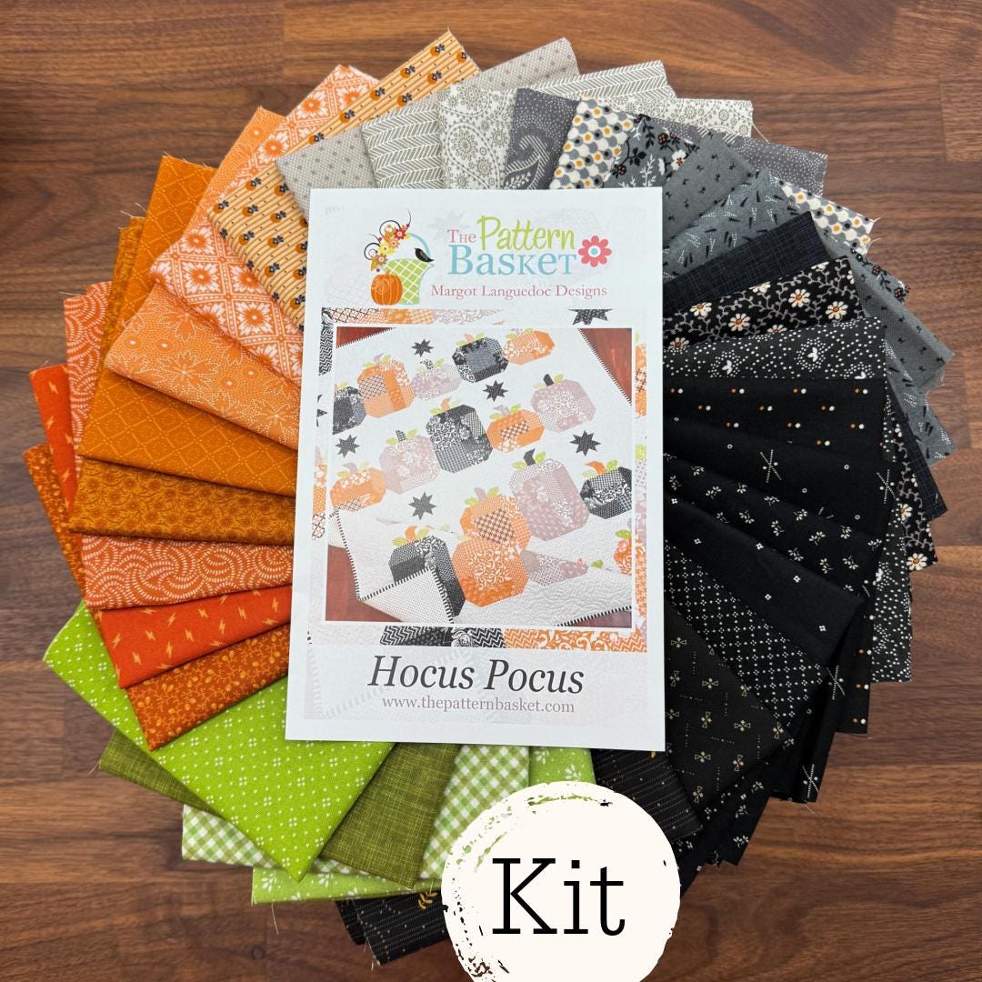 Hocus Pocus Quilt Kit Featuring the Pattern Basket - Etsy