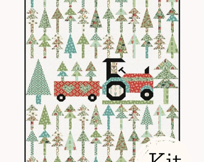 Tree Farm Quilt Kit Featuring Prairie Christmas by Poppie Cotton - Etsy