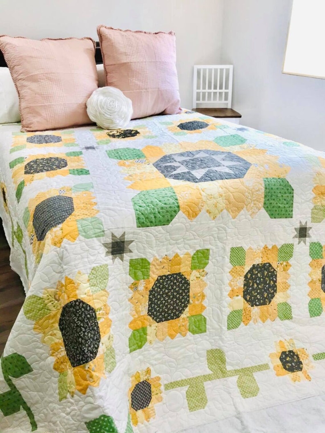 Sunflower Farms Quilt Pattern by My Sew Quilty Life - Etsy