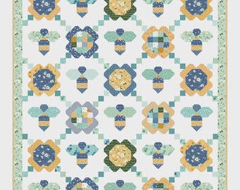 Daisy a Day Quilt PATTERN P138 - Beverly Mccullough - Riley Blake ...