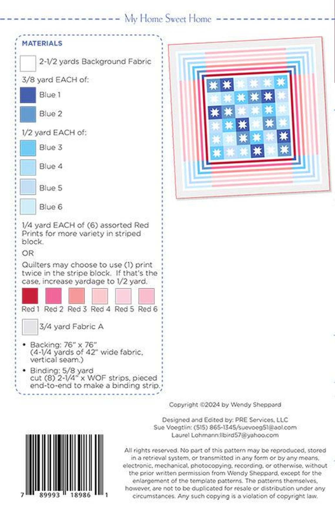 My Home Sweet Home Quilt Pattern by Wendy Sheppard - Etsy