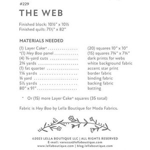 The Web Quilt Kit Featuring Hey Boo by Lella Boutique - Etsy