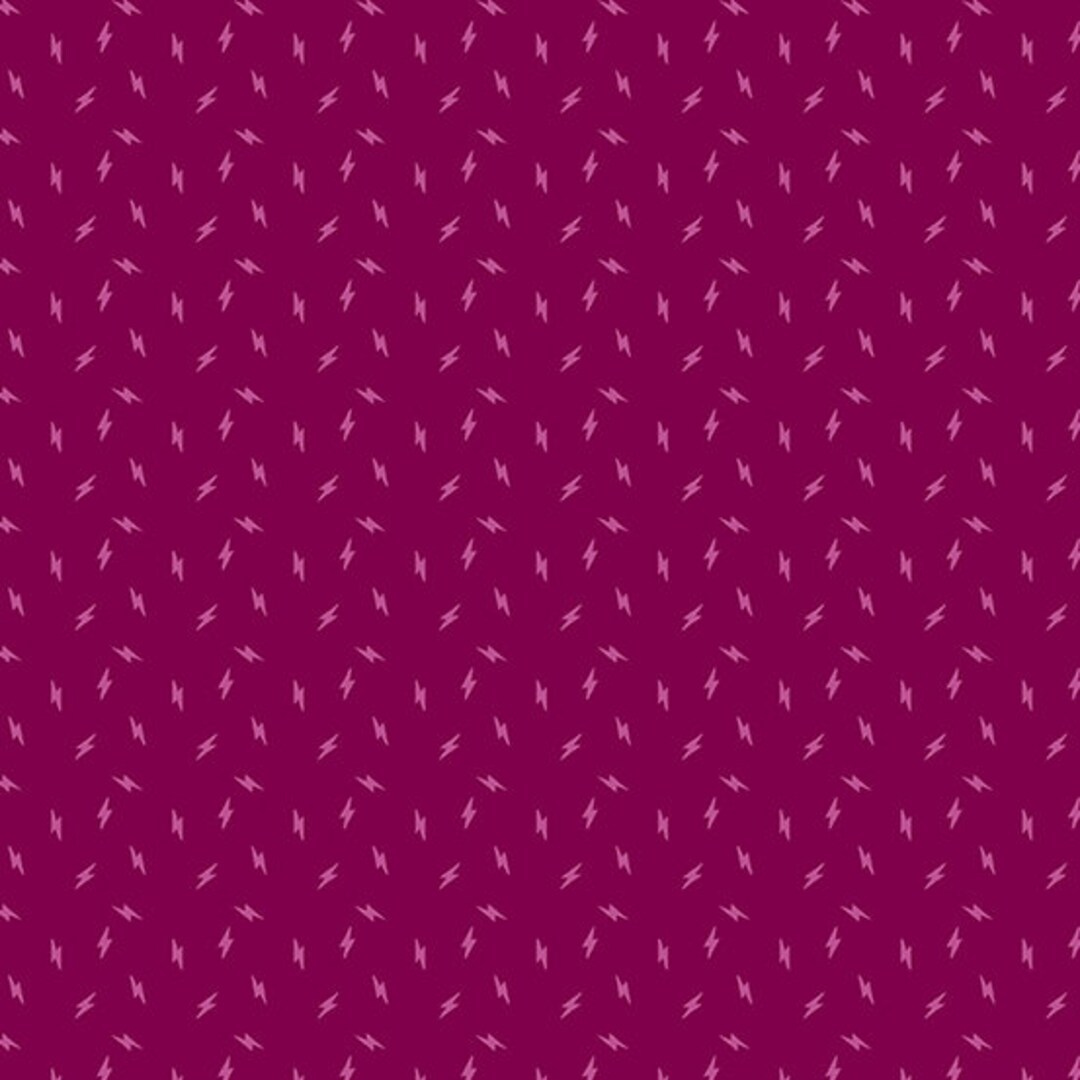 Atomic Cherry Lightning Bolt by Libs Elliott for Andover - Etsy