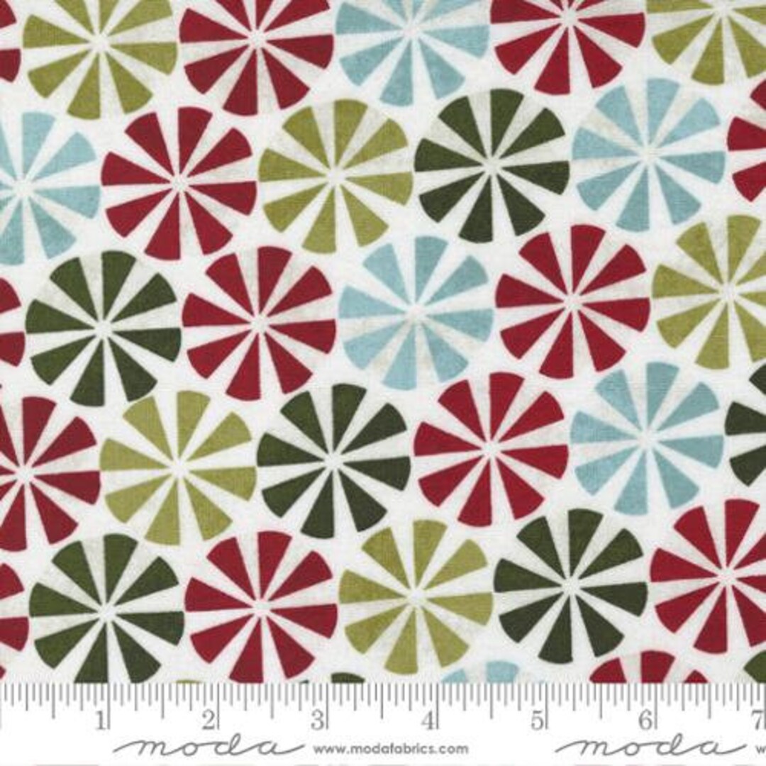 Peppermint Bark Peppermint Dots Marshmallow by Basic Grey for Moda ...