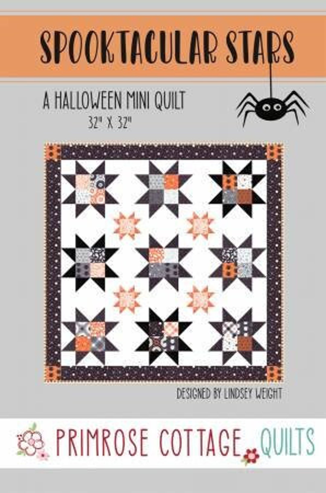Spooktacular Star Quilt Pattern From Primrose Cottage Quilts - Etsy